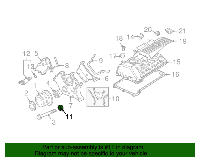 11-14-7-512-101 - Rear Main Seal Retainer - 2002-2010 BMW | Buy BMW ...