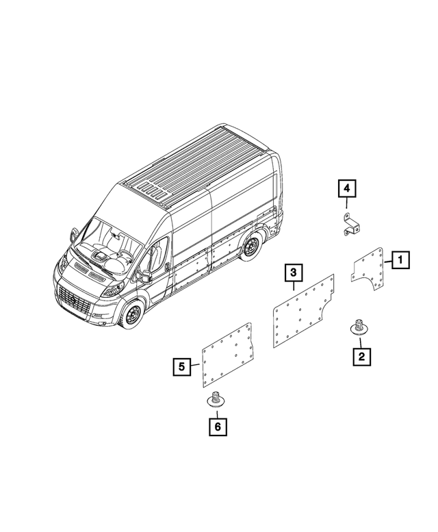 2015-2024 Ram Cargo Compartment Panel 6YN95LAHAA | Mopar eStore