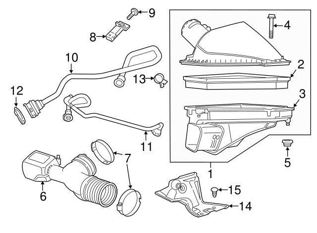 22964585 GM Air Cleaner Outlet Duct | GM Parts Store