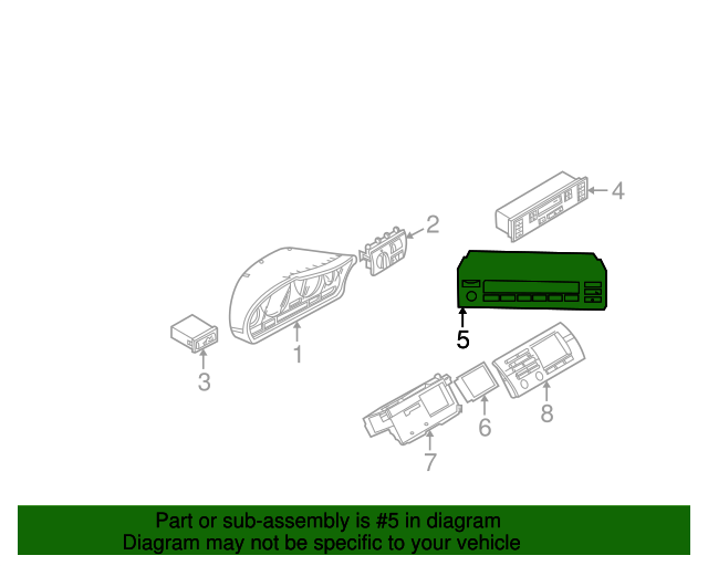 65806914606 - 2000-2006 BMW X5 Display Unit (65-80-6-914-606) | BMW of ...