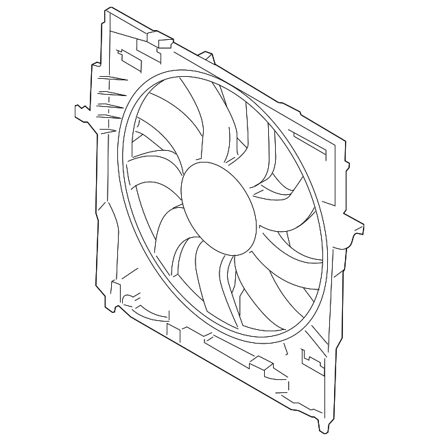 Genuine BMW 17-42-7-647-652 | Fan Assembly | FREE Shipping on Most ...