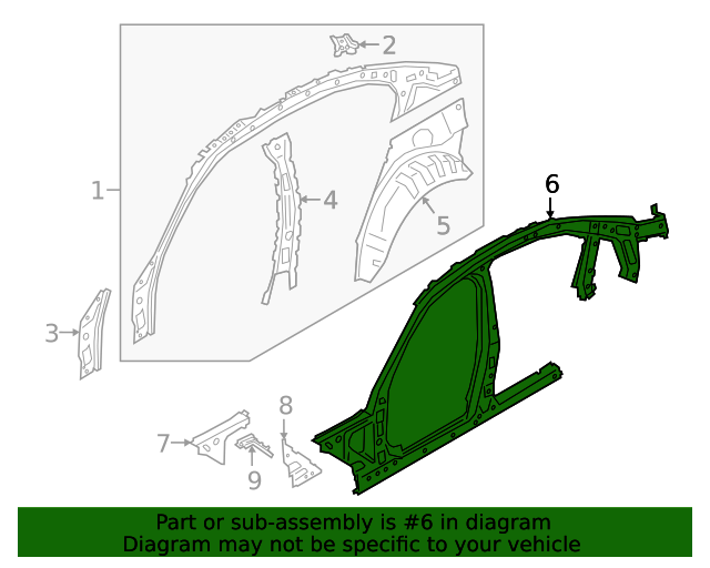 Genuine BMW 41-00-7-491-038 | Reinforced Panel | FREE Shipping on Most ...
