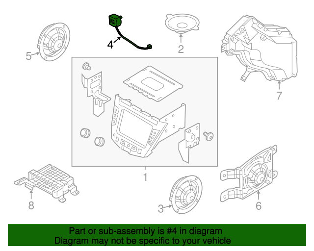 96311-2V000 - Tweeter - 2012-2017 Hyundai Veloster | World OEM Parts ...