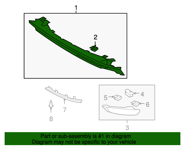 2010-2013 Toyota 4Runner Spoiler Center 53285-35060 | Toyota Parts Center