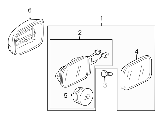 210-820-13-42 - Mirror Motor 1996-2003 Mercedes-Benz | Mercedes-Benz ...