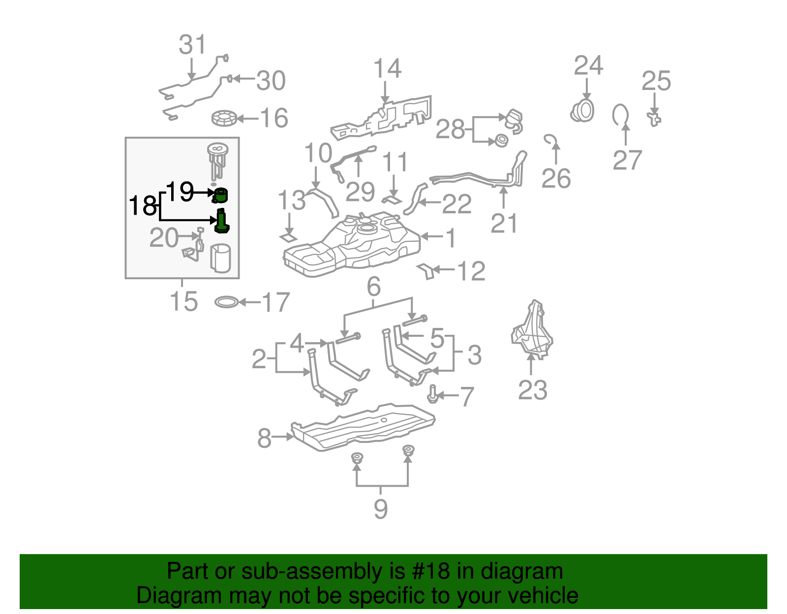 23220-31430 - Fuel Pump 2010-2024 Toyota | Longo Toyota Parts