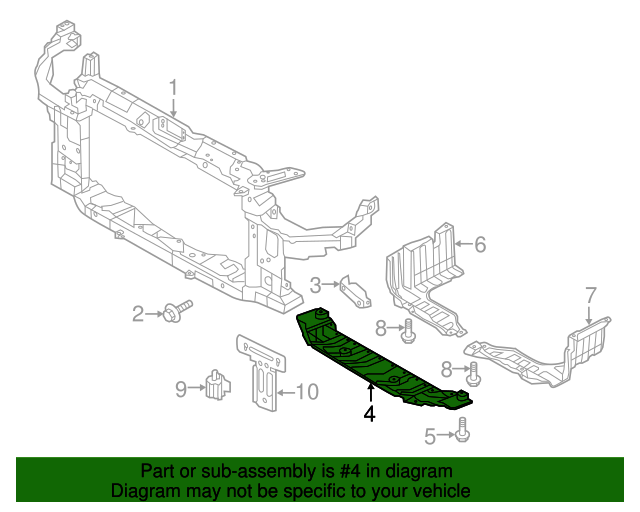 2013-2015 Hyundai Elantra GT Front Shield 29110-A5000 | OEM Parts Online