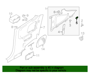 85779-2C000-LK - Seat Belt Guide - 2003-2005 2007 2008 Hyundai Tiburon ...