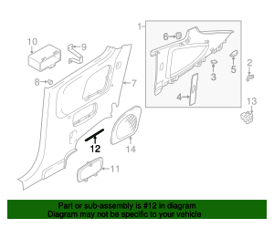2003-2008 Hyundai Tiburon Pin 85564-2C000 | Hyundai Wholesale Direct