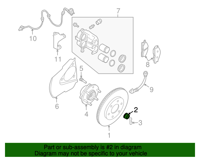 2000-2023 Nissan Axle Nut 40262-2Y00A | TascaParts.com