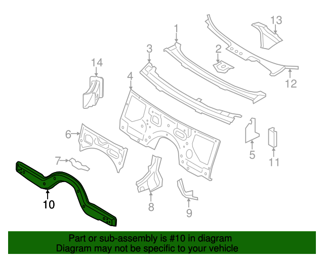 41117204073 - 2009-2019 BMW Center Support (41-11-7-204-073) | BMW of ...