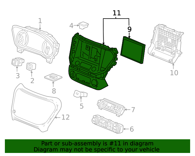 2018-2019 GMC Acadia F Control 84647017 | NewGMParts.com