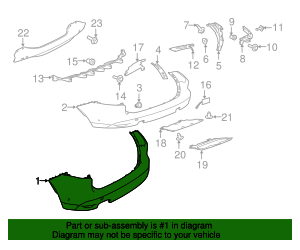 2017-2019 Jaguar F-Pace Bumper Cover T4A7379LML | JaguarParts.com