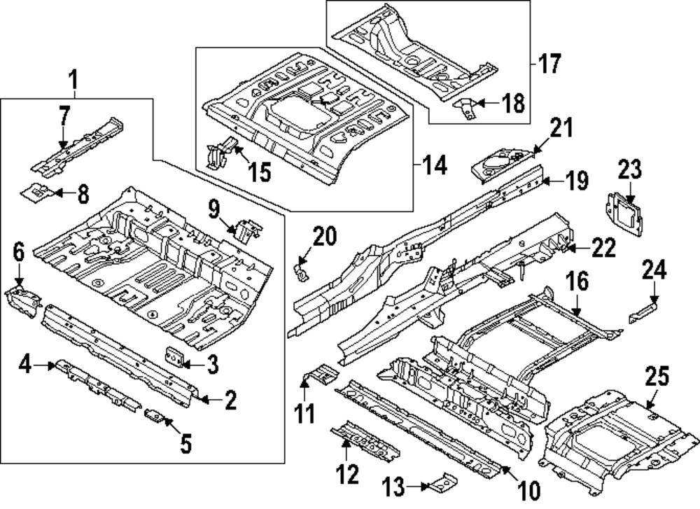 2023-2025 Hyundai Ioniq 6 Outer Rail 65740-KL000 | OEM Parts Online