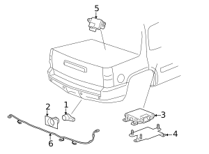 2007-2013 GM Rear Park Assist Sensor Housing 15161631 | Auto Parts Express