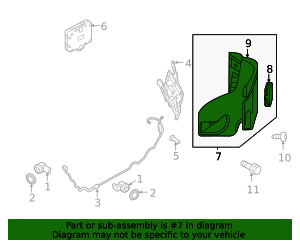 LR110725 - Blind Spot Radar - 2018 2019 Land Rover Range Rover Velar ...