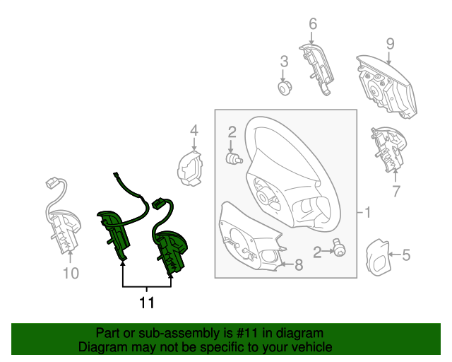 2011-2013 Toyota Highlander Switch Assembly 84250-0E180 | Toyota Parts ...