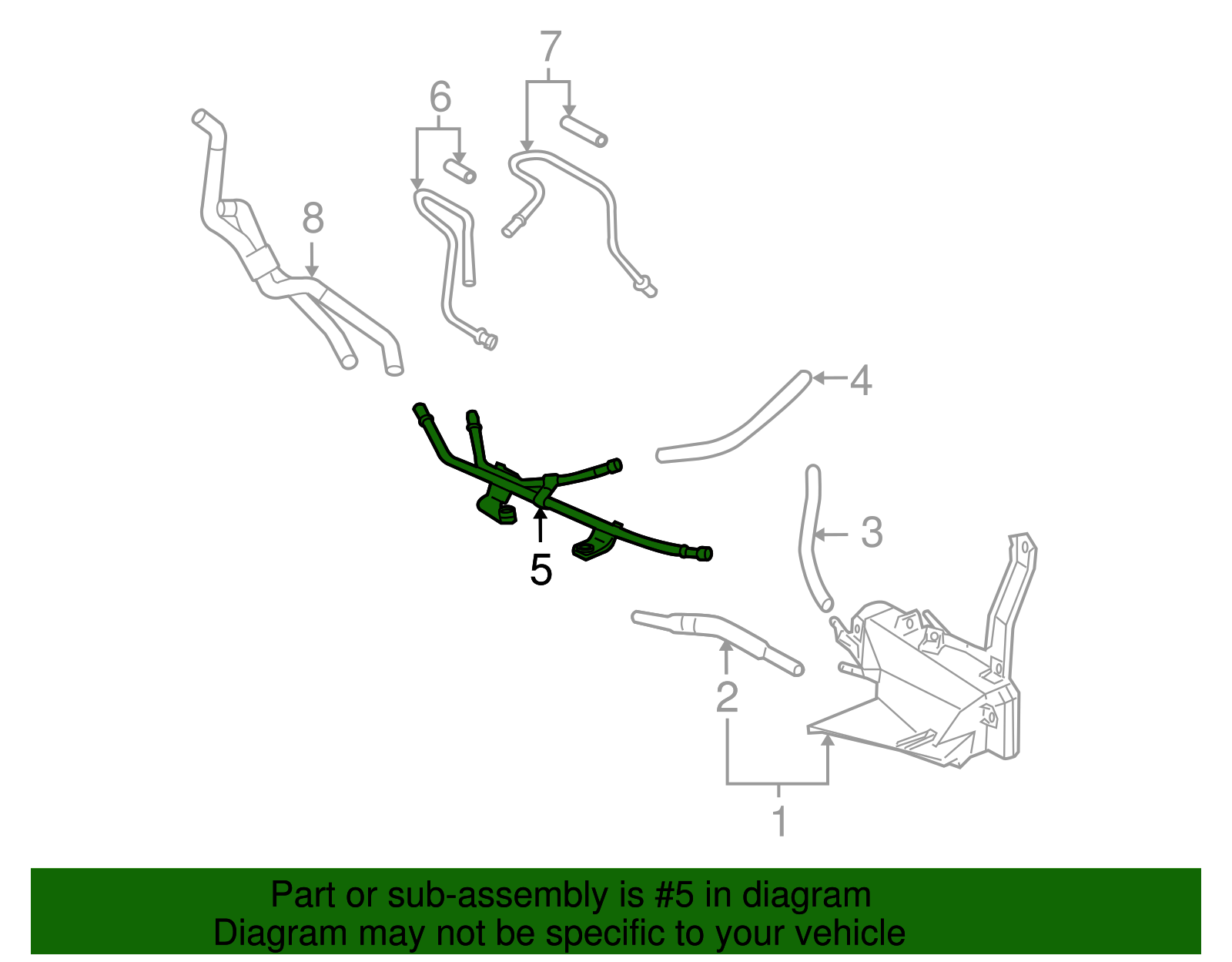 32907-0E020 - Outlet Tube 2007-2009 Lexus RX350 | Lexus Parts Outlet
