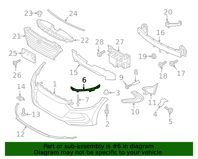 2017-2018 Hyundai Elantra Upper Reinforced 86553-F3000 | OEM Parts Online