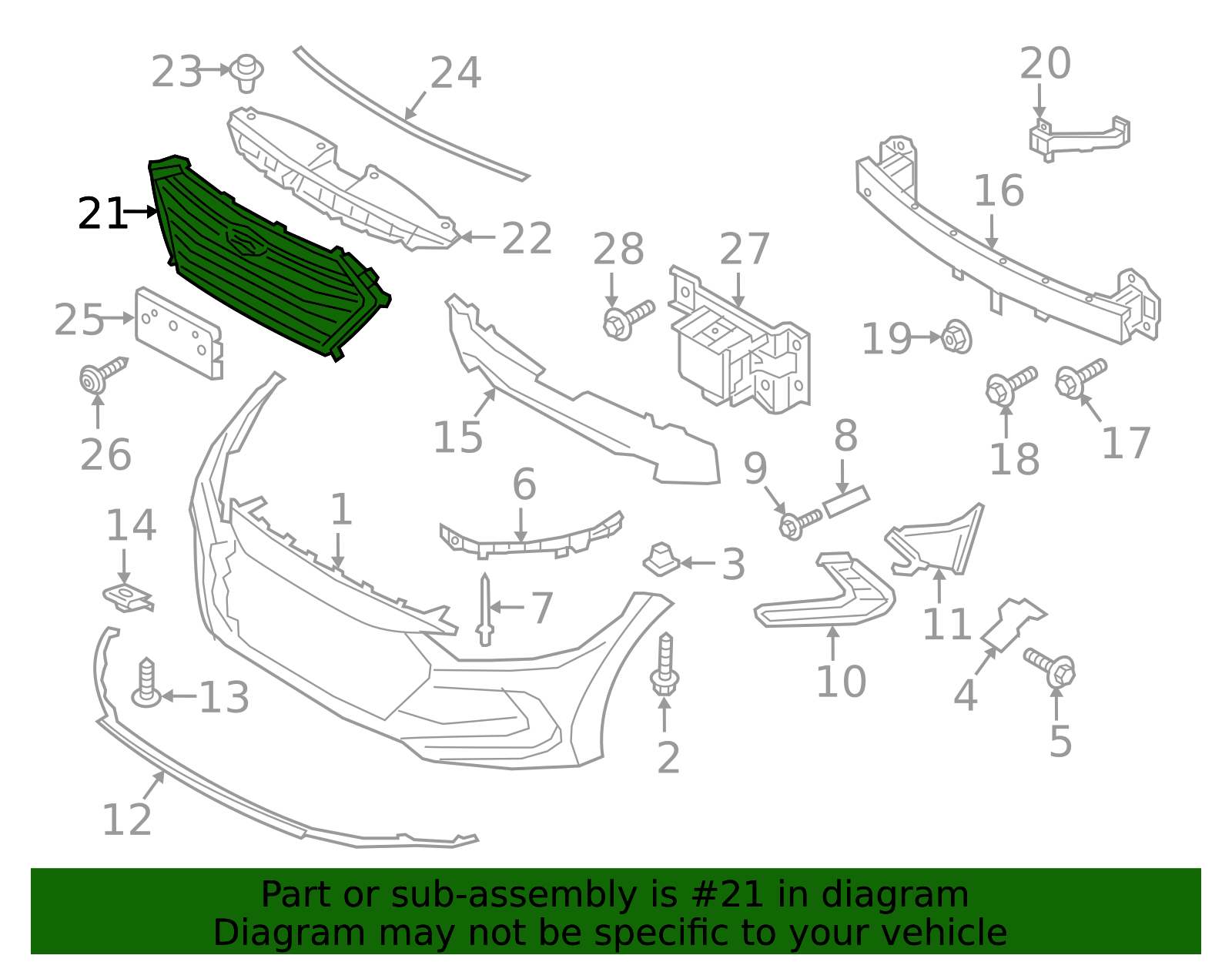 2017-2018 Hyundai Elantra Grille 86350-F3000 | OEM Parts Online