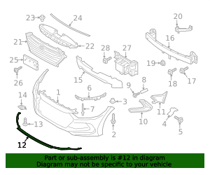 2017-2018 Hyundai Elantra Valance Panel 86591-F3000 | AutoNationParts.com