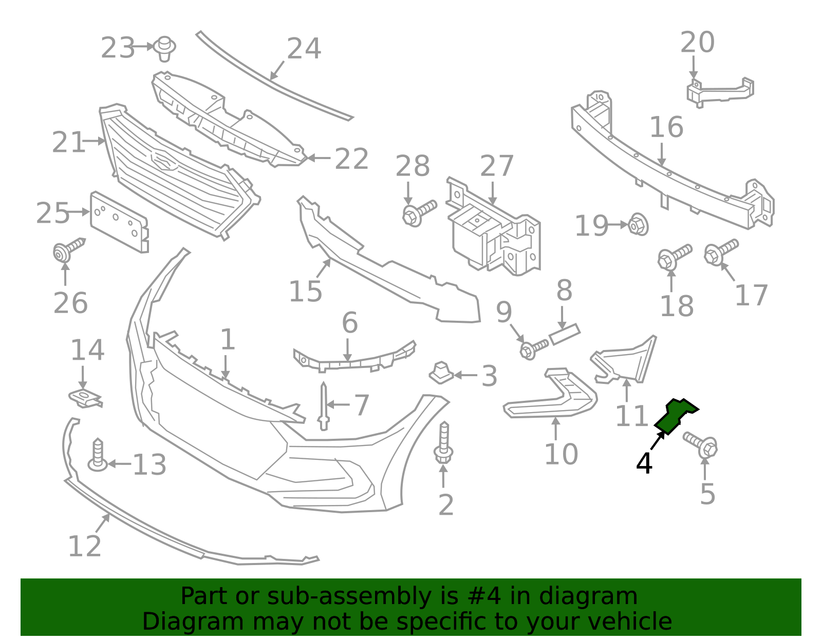 2017-2018 Hyundai Elantra Side Retainer 86513-F2000 | QuirkParts