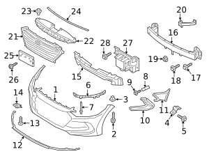 2017-2018 Hyundai Elantra Upper Reinforced 86554-F3000 | OEM Parts Online