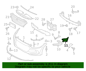 2017-2018 Hyundai Elantra Air Duct 86567-F3000 | OEM Parts Online