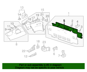 2014-2019 Chevrolet Corvette Body Lock Pillar Upper Trim Panel ...
