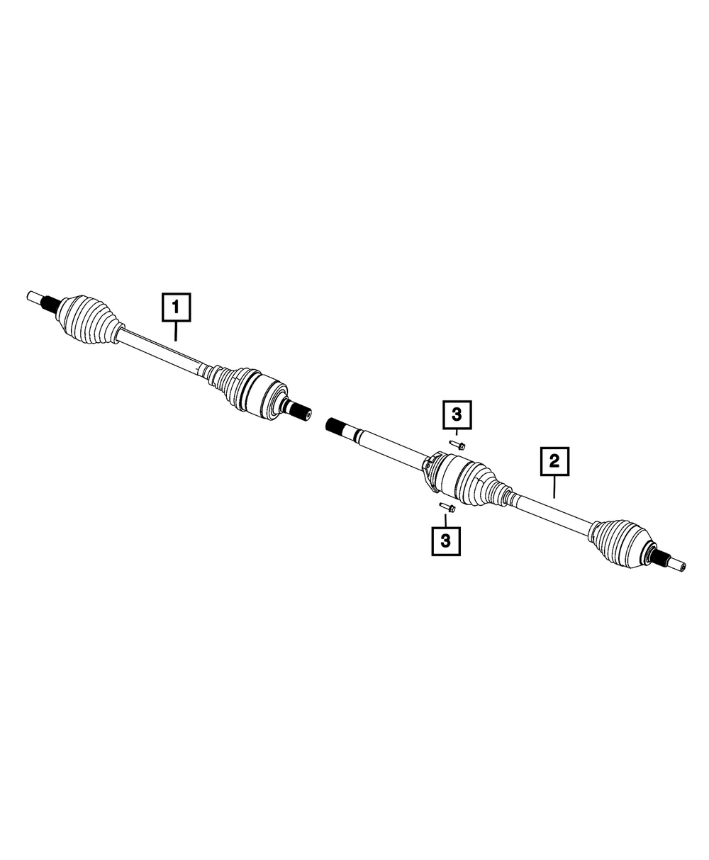 2024 Dodge Charger Daytona Axle Half Shaft 68615961AC | My Mopar Parts