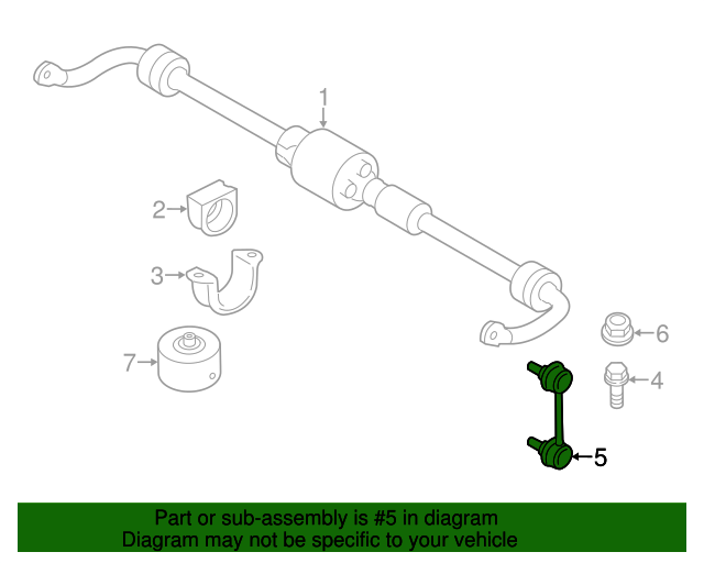 Genuine BMW 33-55-6-786-429 | Stabilizer Link | FREE Shipping on Most ...