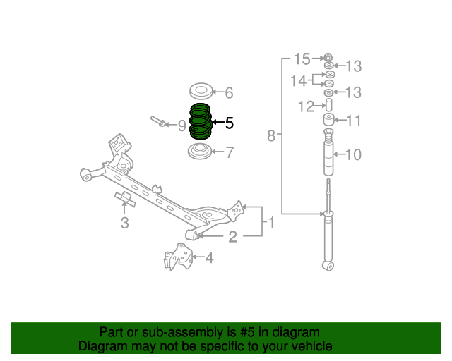 2007-2012 Nissan Versa Coil Spring 55020-EM00A | TascaParts.com