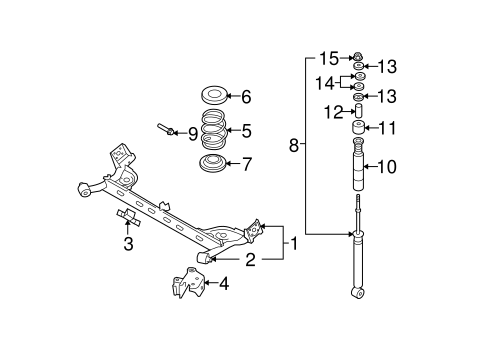 Rear Suspension for 2007 Nissan Versa OEM Parts Online