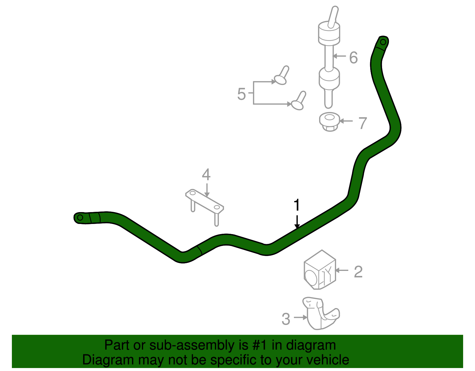 9L3Z-5482-C - Stabilizer Bar 2009-2014 Ford F-150 | Big 3 Auto Parts