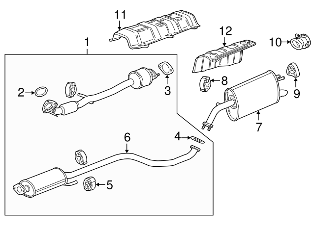 2013-2015 Chevrolet Exhaust Muffler Rear Hanger Insulator 94563573 ...