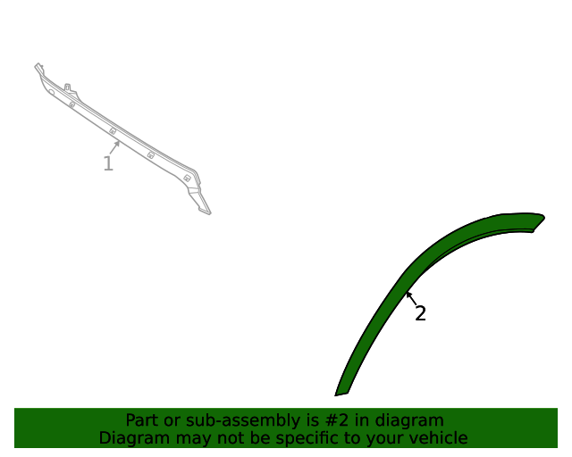 167-880-02-06-9999 - Wheel Opening Molding 2021-2023 Mercedes-Benz ...