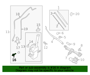 2015-2021 Kia OEM NEW 2015-18 Kia Wagon Level Switch-Windshield Washer ...