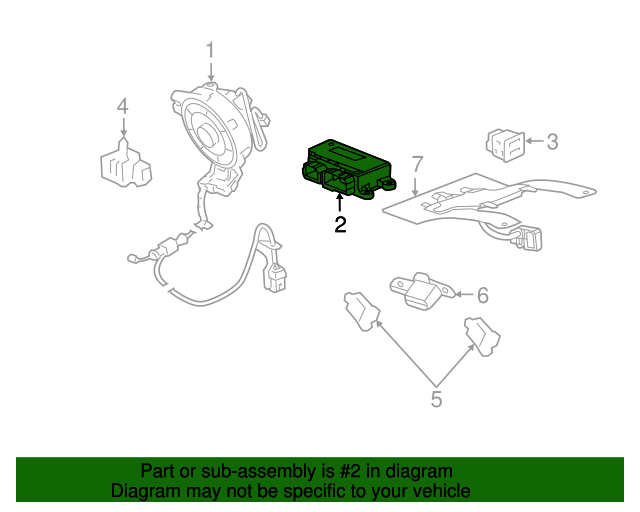 13518044 - Restraints Control Module 2014-2019 GM | GM Wholesale Direct