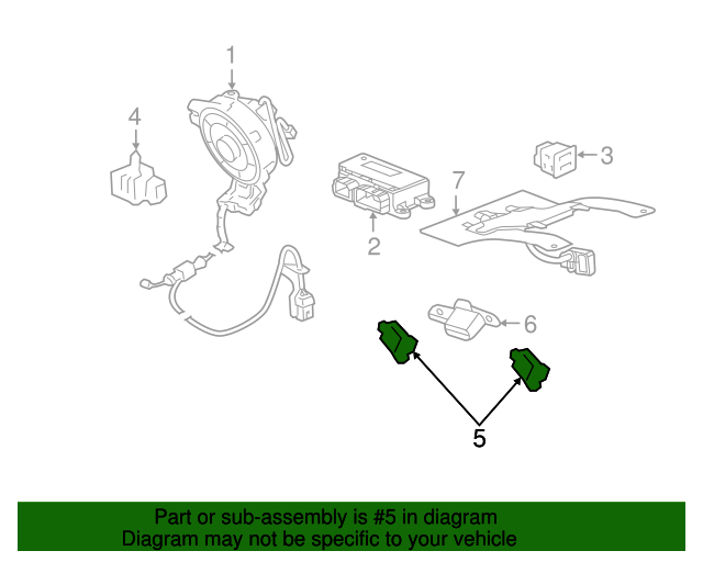 2013-2019 GM Side Impact Sens 13578678 | TascaParts.com