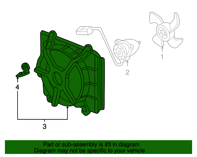 19015-PAA-A01 - Shroud 1998-2002 Honda Accord | Honda Parts Online