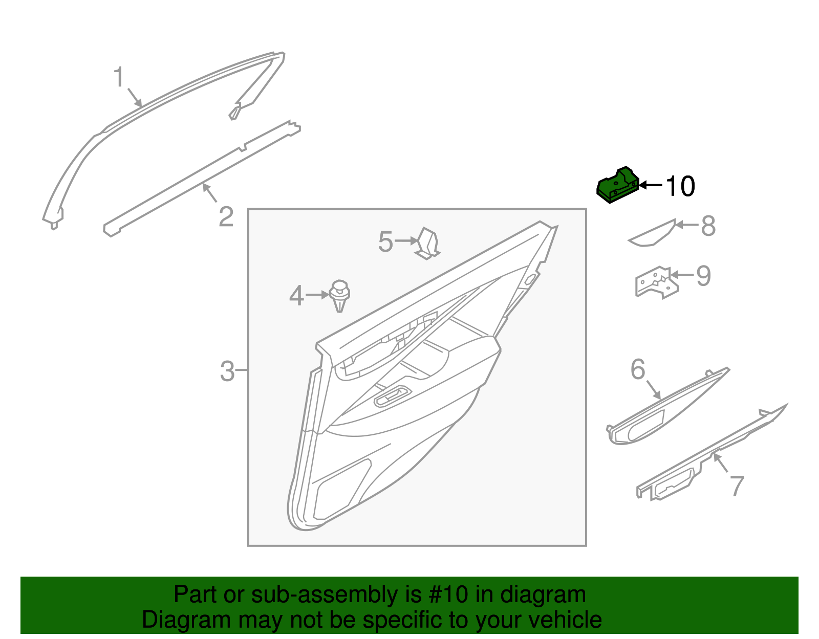 2014-2020 Infiniti Q50 Window Switch 25421-4GA1A | Infiniti of Warwick