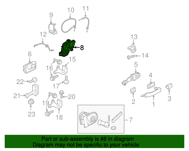 LR091344 - Lock Actuator - 2007-2019 Land-Rover | Land Rover Parts Now