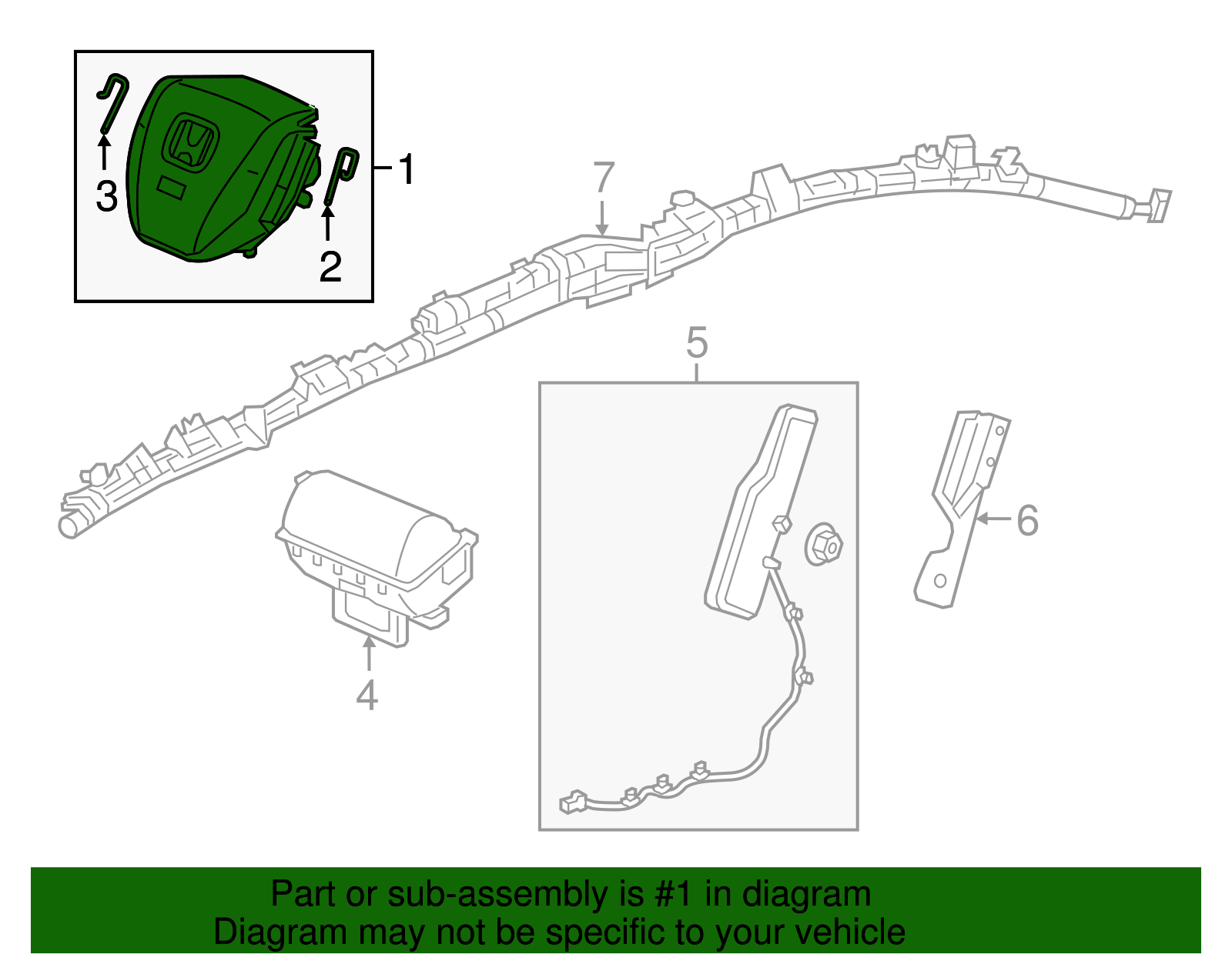 77810-TLA-A81ZA - Driver Inflator Module 2017-2018 Honda CR-V | Honda ...