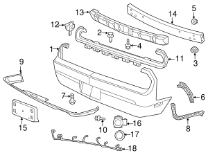 2008-2014 Dodge Challenger Bumper Cover 68292069AA | TascaParts.com