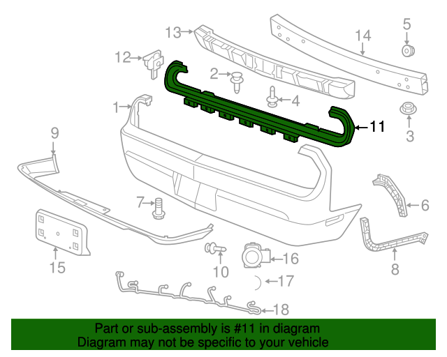 68039502AA - Surround - 2008-2014 Dodge Challenger | Mopar Parts Canada