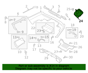 LR105877 - Bumper Trim 2013-2019 Land Rover Range Rover ...
