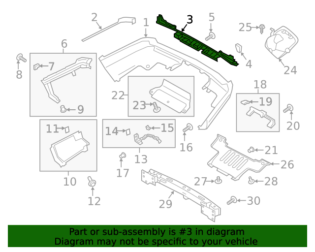 2013-2022 Land Rover Range Rover Center Support LR116213 | OEM Parts Online