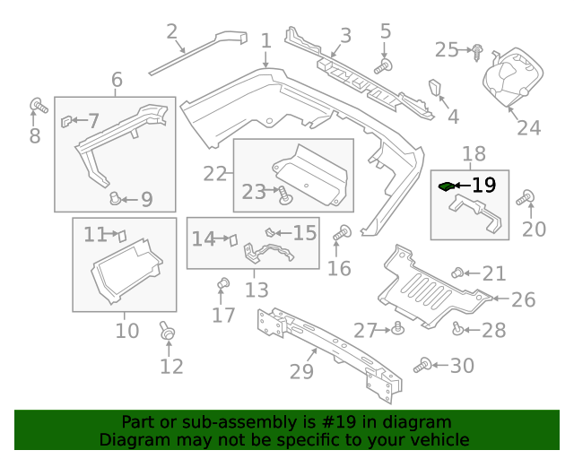Genuine OEM Side Bracket U-Nut Part# LR006719 Fits 2012-2023 Land Rover ...