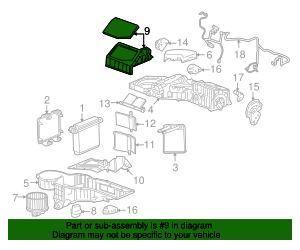 2003-2014 GM Heating and Air Conditioning Blower Motor 22741027 ...
