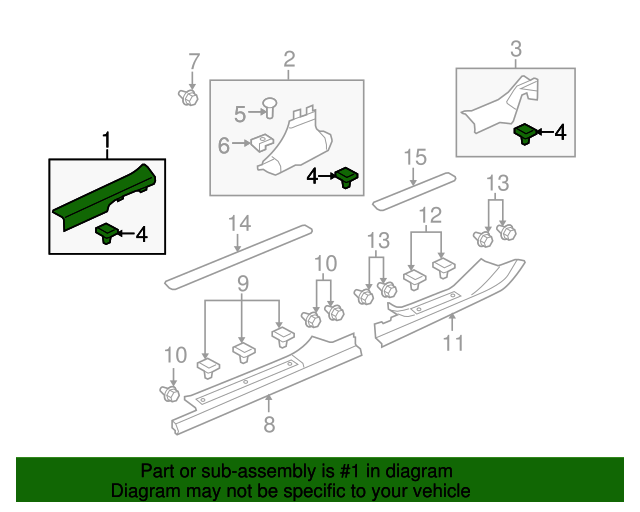 2014-2017 Chevrolet Carpet Retainer 92264390 | GMPartsDirect.com